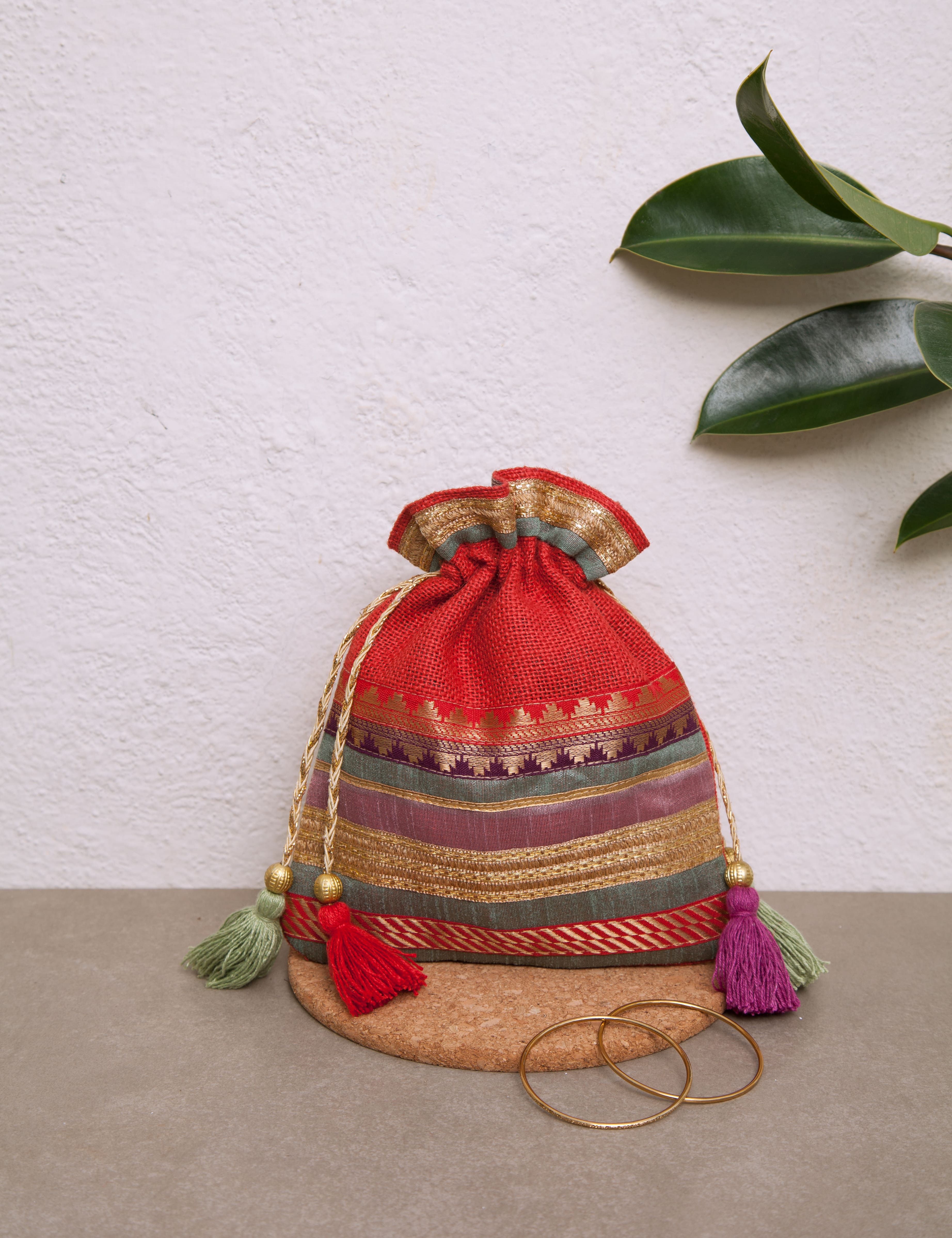 Buy Handcrafted Potli Bags for Women at Dhaaga Life